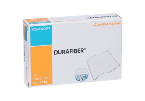 Durafiber medicazione sterile in cellulosa 5 x 5cm 10 pezzi