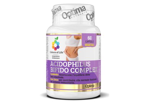Acidophilus Bifido Complex integratore di probiotici con zinco 60 capsule