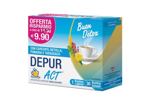 Depur Act integratore depurativo 30 bustine