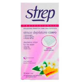 Strep Professionale Strisce Depilatorie Corpo 12 Strisce + 4 ...