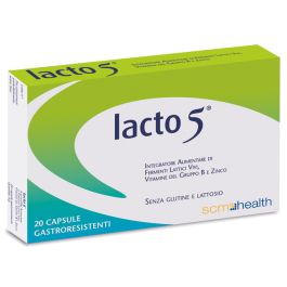 Lacto 5 integratore per l'equilibrio della flora intestinale 20 capsule