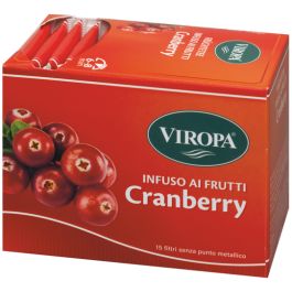 Viropa cranberry infuso ai frutti di mirtillo rosso 15 bustine filtro