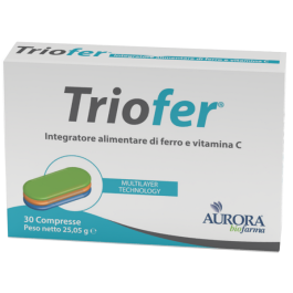 Triofer integratore a base di ferro con vitamina C 30 compresse