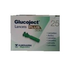 GLUCOJECT LANCETS PLUS 33G 25PZ